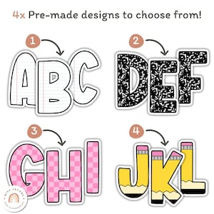 Cutesy Bulletin Board Letters, Custom Bulletin Board Letters, Back to ...