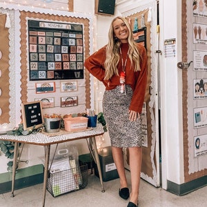 BOHO RAINBOW Classroom Calendar & Weather Display | Editable | Neutral ...