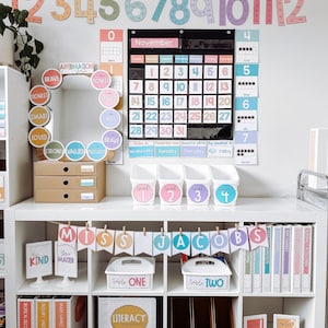 Classroom Calendar and Weather Display | SPOTTY BRIGHTS | Editable - Etsy