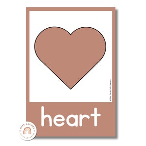 Shape Posters | Modern Boho Rainbow | Calm Classroom Decor | Editable ...