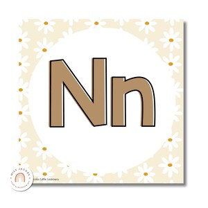 Alphabet Posters With ASL and Auslan Alphabet Daisy Gingham Editable ...