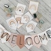 BOHO RAINBOW Bulletin Board Signage | Editable Boho Bunting | Neutral ...
