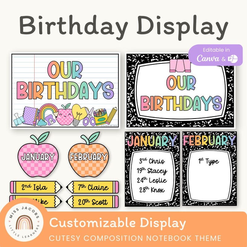 Staff Birthday Poster - Etsy