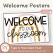 BOHO RAINBOW Welcome Sign | Editable | Neutral Rainbow Classroom Decor ...