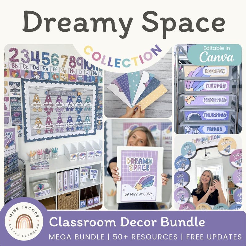 Galaxy Classroom Theme - Etsy