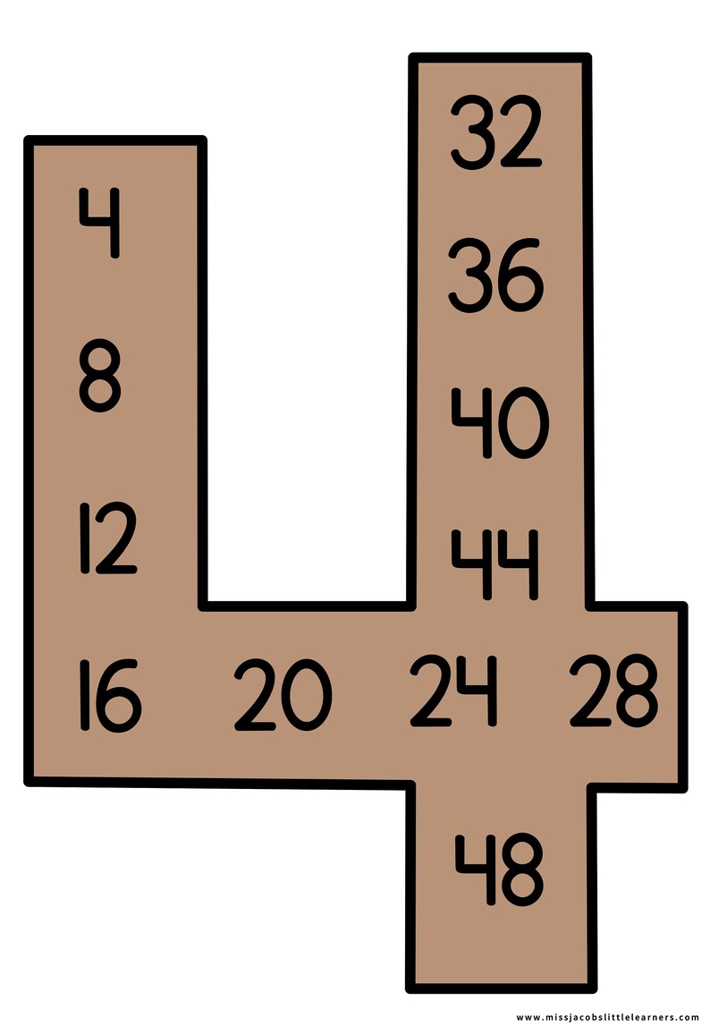 DESERT NEUTRAL Skip Counting Large Number Display Boho Vibes - Etsy