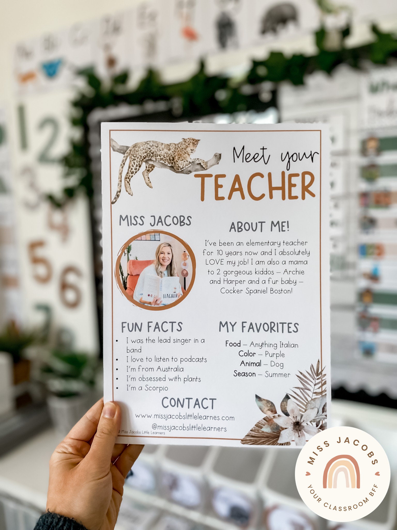 MODERN JUNGLE Classroom Decor Bundle EDITABLE Boho Jungle - Etsy Australia