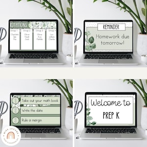 Botanical Google Slides & Powerpoint Templates, Daily Morning Agenda ...