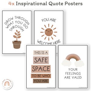 Calming Corner Posters, 26 Ombre Neutrals Calm Down Kit Printables ...