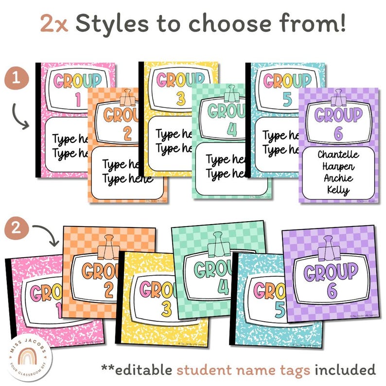 Cutesy Reading Groups Organizers & Labels, Editable Book Box Labels ...