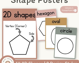 NEUTRAL 3D Shape Posters | Boho Neutral Color Palette | Neutral ...