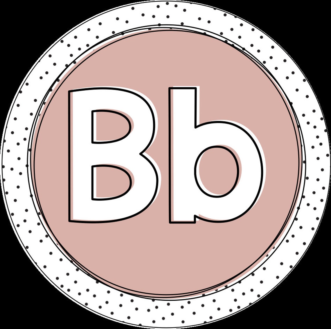 Alphabet Word Wall SPOTTY BOHO Editable - Etsy