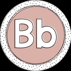 Alphabet Word Wall | SPOTTY BOHO | Editable - Etsy