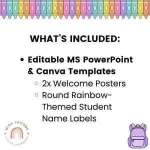 Rainbow Door Display Cutesy Classroom Decor, Back to School Theme ...