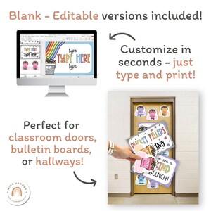 Bucket Filler Door Display, Editable Classroom Welcome Sign and Name ...