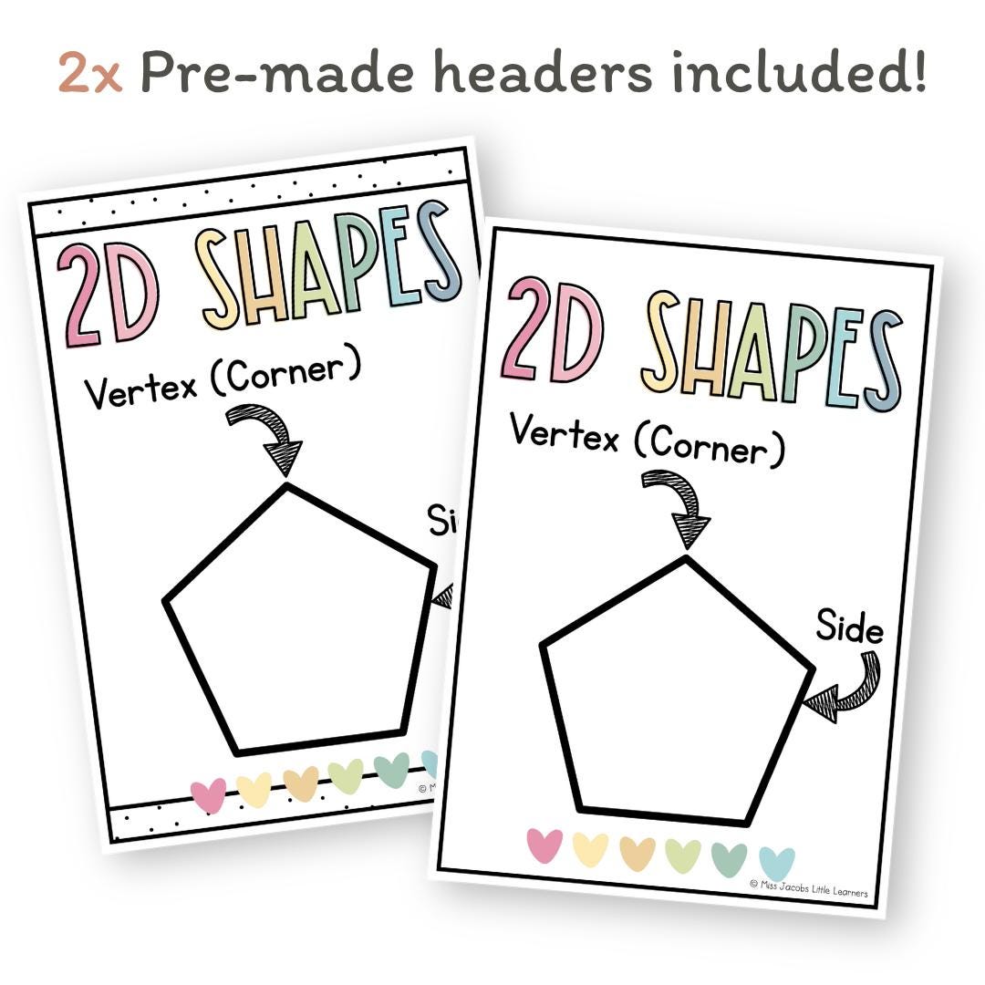 2D Shape Posters | Groovy PASTELS | Calming Pastel Classroom Decor to ...