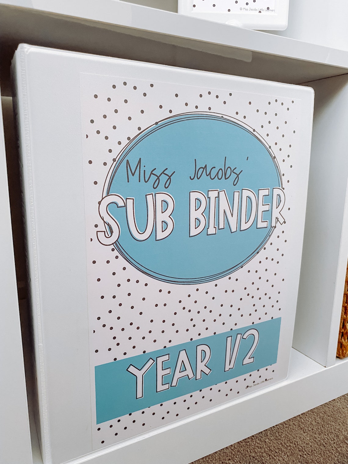 Binder Covers and Spines SPOTTY BRIGHTS Editable - Etsy