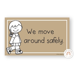 Classroom Rules & Expectations Posters With Visuals, Modern Botanical ...