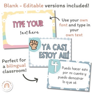 Levels of Understanding Posters With Visuals | Daisy Gingham Pastels ...