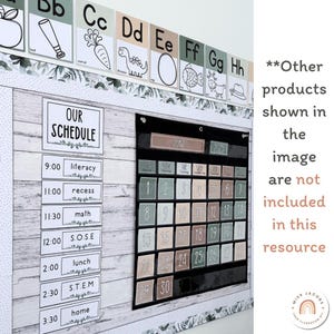 Visual Timetable Cards, Editable Classroom Schedule Set, Printable ...