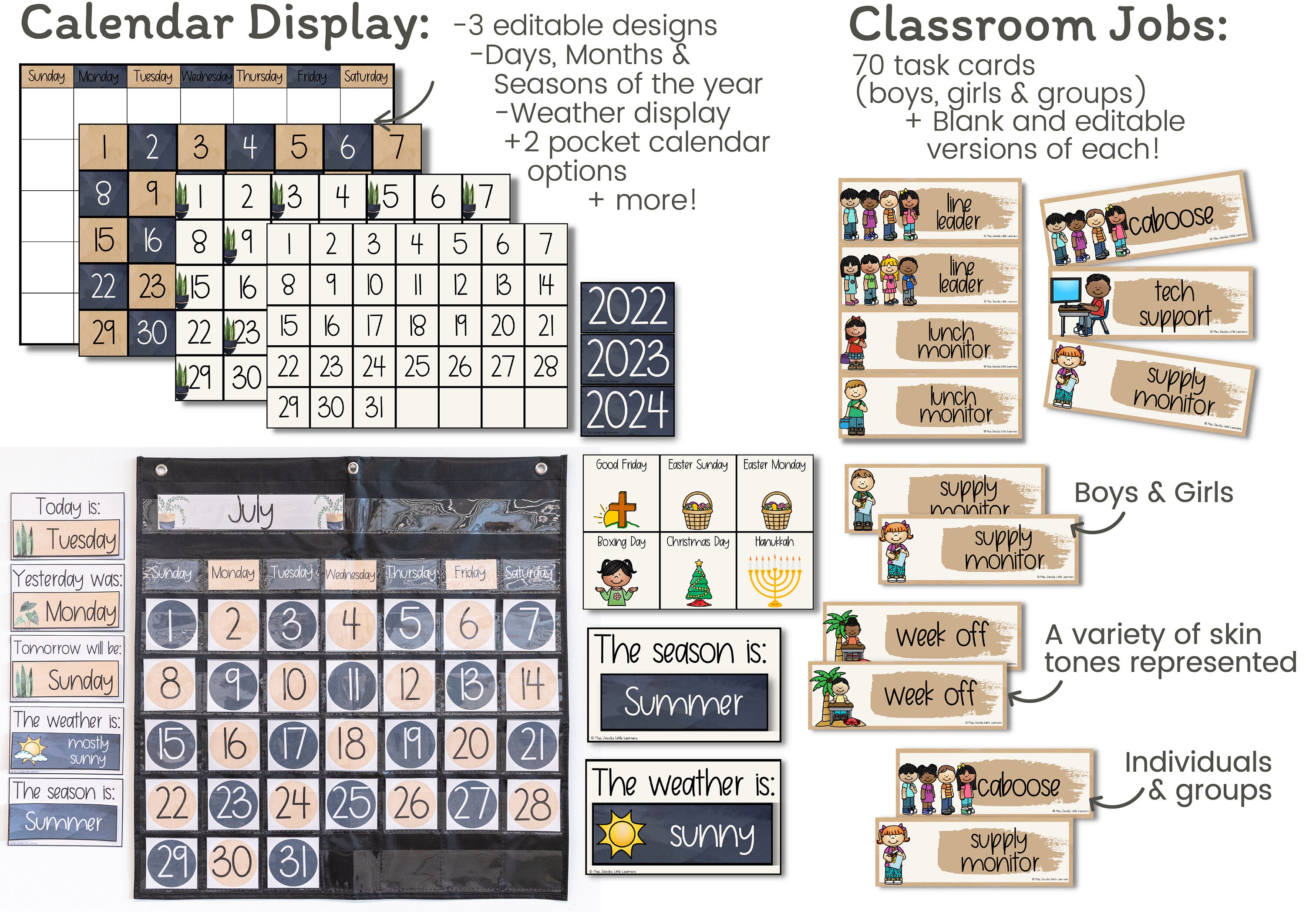 Boho Plants Classroom Decor Bundle Rustic Modern Boho Decor - Etsy ...