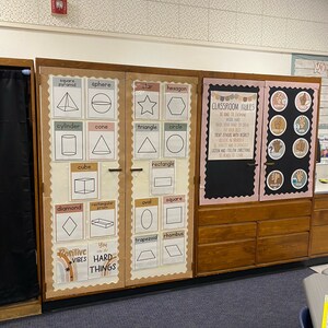 NEUTRAL Shape Posters | Boho Neutral Color Palette | Neutral Classroom ...