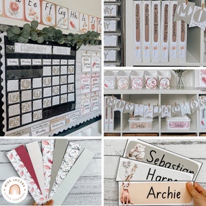 AUSTRALIANA Classroom Decor Bundle Australian Animals and Native Flora ...