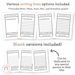 Cupcake Mother’s Day Craft for Kids, Printable Fold Out Writing ...