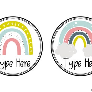 MODERN RAINBOW Door Display | Positive Affirmation Display | Editable ...