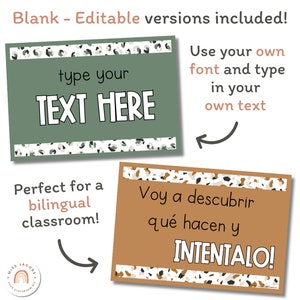 Modern Jungle Growth Mindset Display | Neutral Animal Print Classroom ...