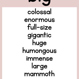 CALM COLORS Synonym Posters | English Posters | Modern Rainbow ...