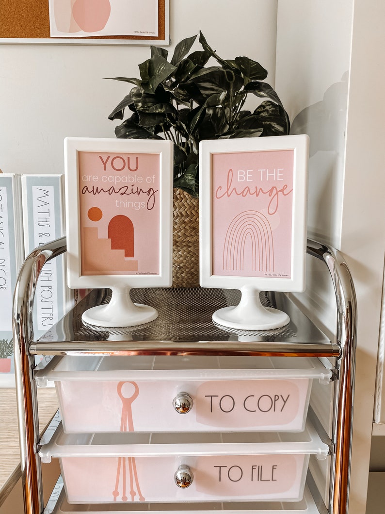 BOHO VIBES Motivational Posters Desert Neutral Classroom | Etsy