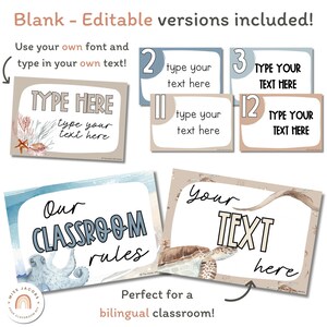 Classroom Rules Posters for Classroom Management Modern Ocean Decor ...