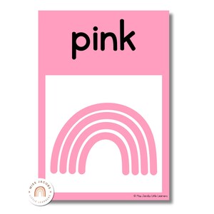 Modern Rainbow Color Posters | Boho Classroom Decor | Editable - Etsy