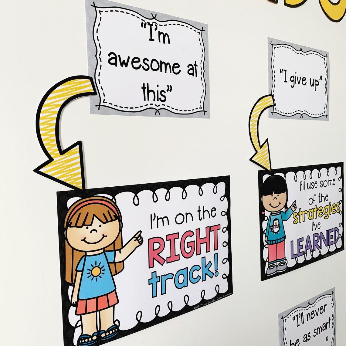 Growth Mindset Posters and Display - Etsy