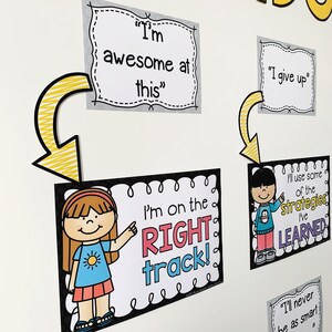 Growth Mindset Posters and Display - Etsy