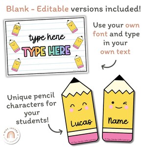 Pencils Door Display Cutesy Classroom Decor, Back to School Theme ...