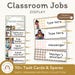 Class Jobs Display | Daisy Gingham Neutral Classroom Decor | Editable ...