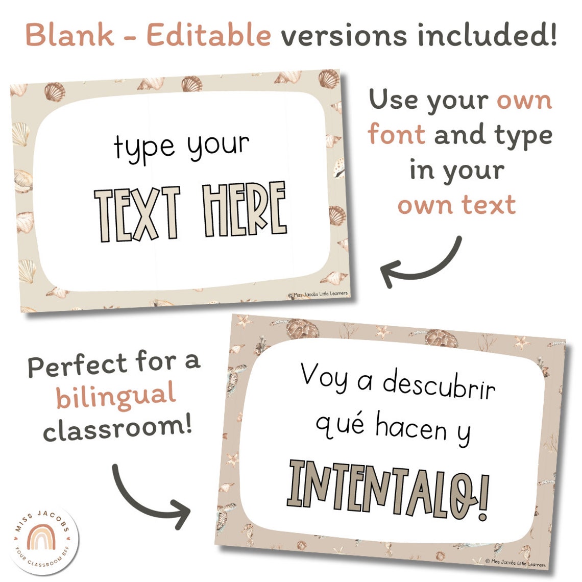 Modern Ocean Growth Mindset Display | Ocean Animals Classroom Decor ...