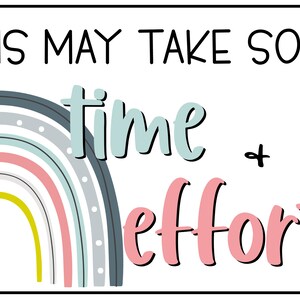 MODERN RAINBOW Growth Mindset Display Calm Colors Classroom - Etsy