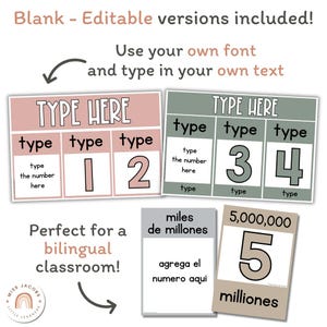 NEUTRAL Place Value Display | NEUTRAL BOHO Color Palette | Neutral ...