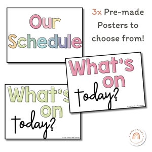 Visual Timetable | PASTELS | Editable - Etsy