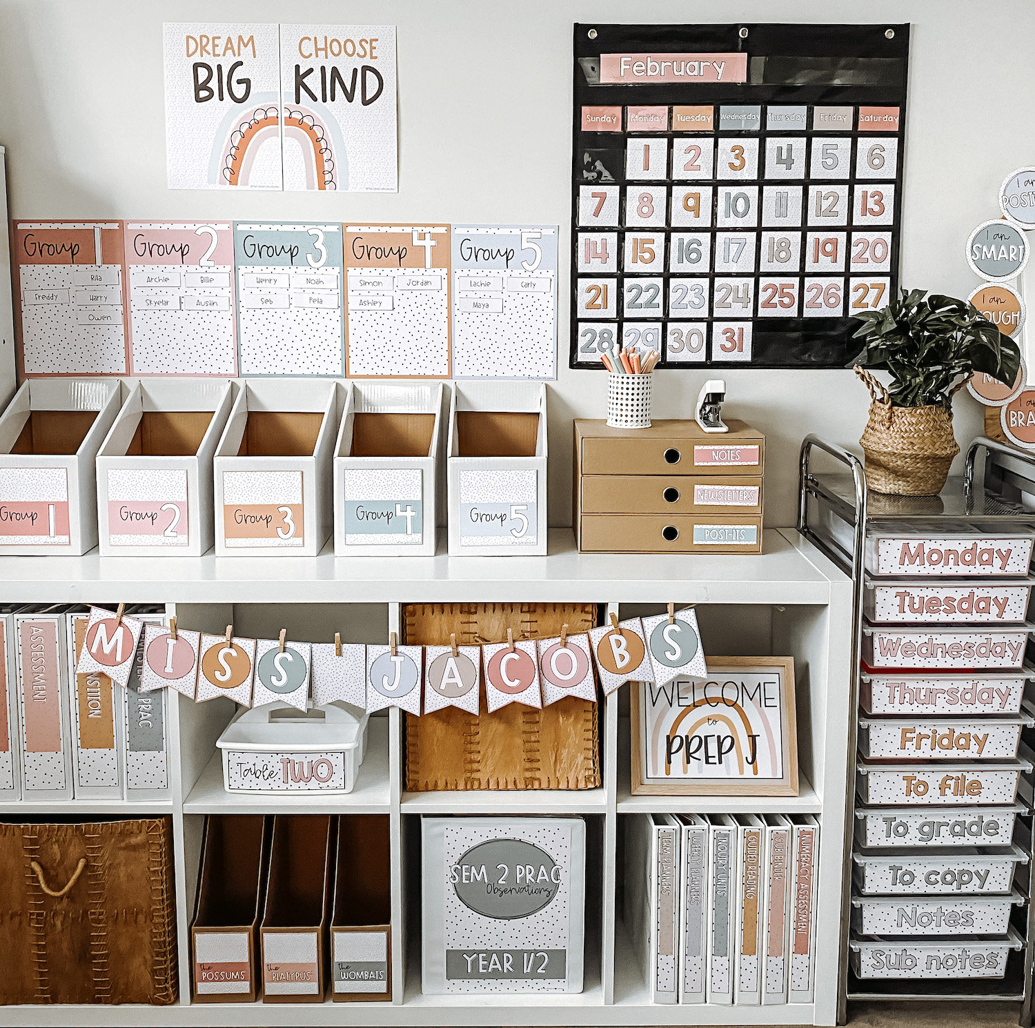 SPOTTY BOHO Classroom Decor Bundle Boho Classroom - Etsy