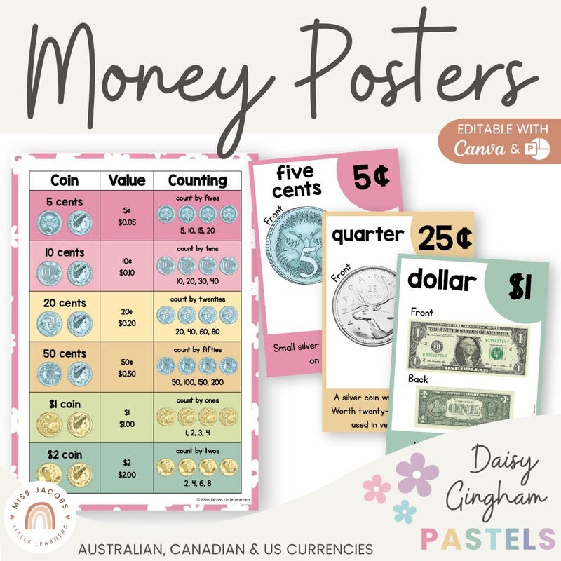 Money Pastel Chart - Etsy