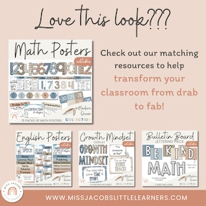 Modern Ocean Classroom Decor Bundle - Etsy