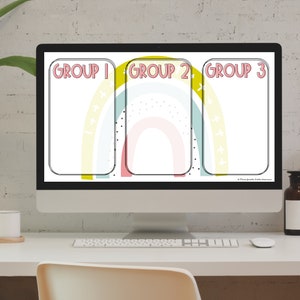 Modern Rainbow Morning Meeting Slides With Timers, Google Slides and ...