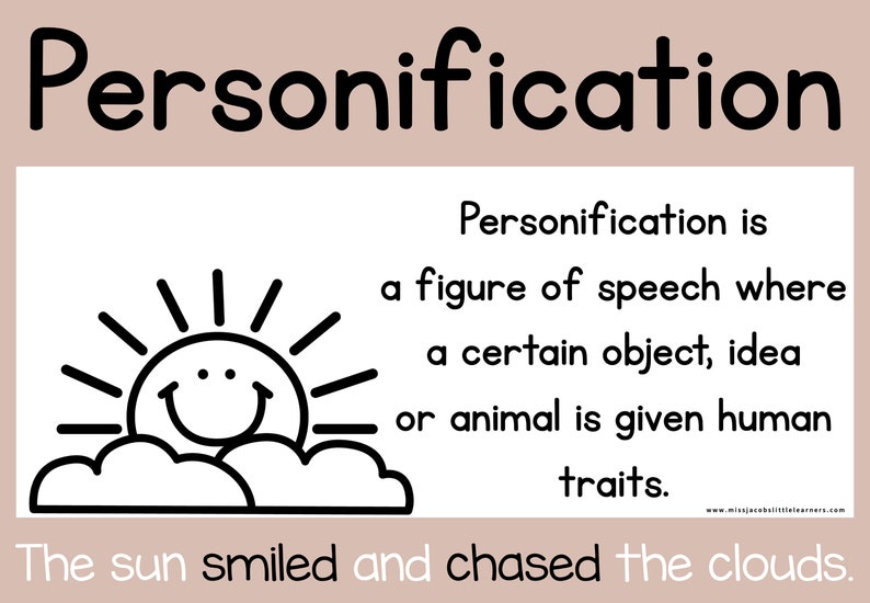 Figurative Language Posters BOHO VIBES Desert Neutral - Etsy