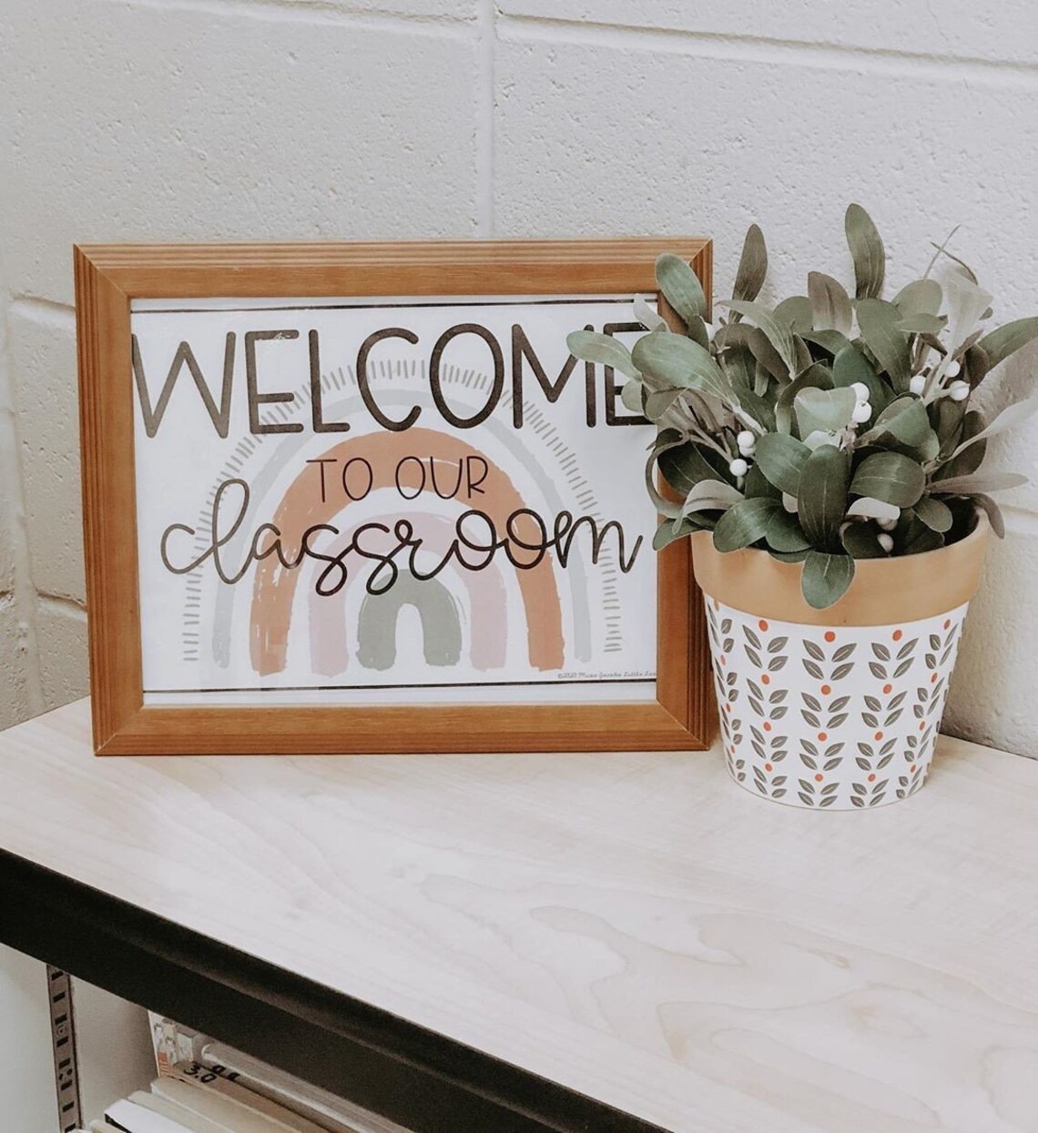 BOHO RAINBOW Welcome Sign | Editable | Neutral Rainbow Classroom Decor ...