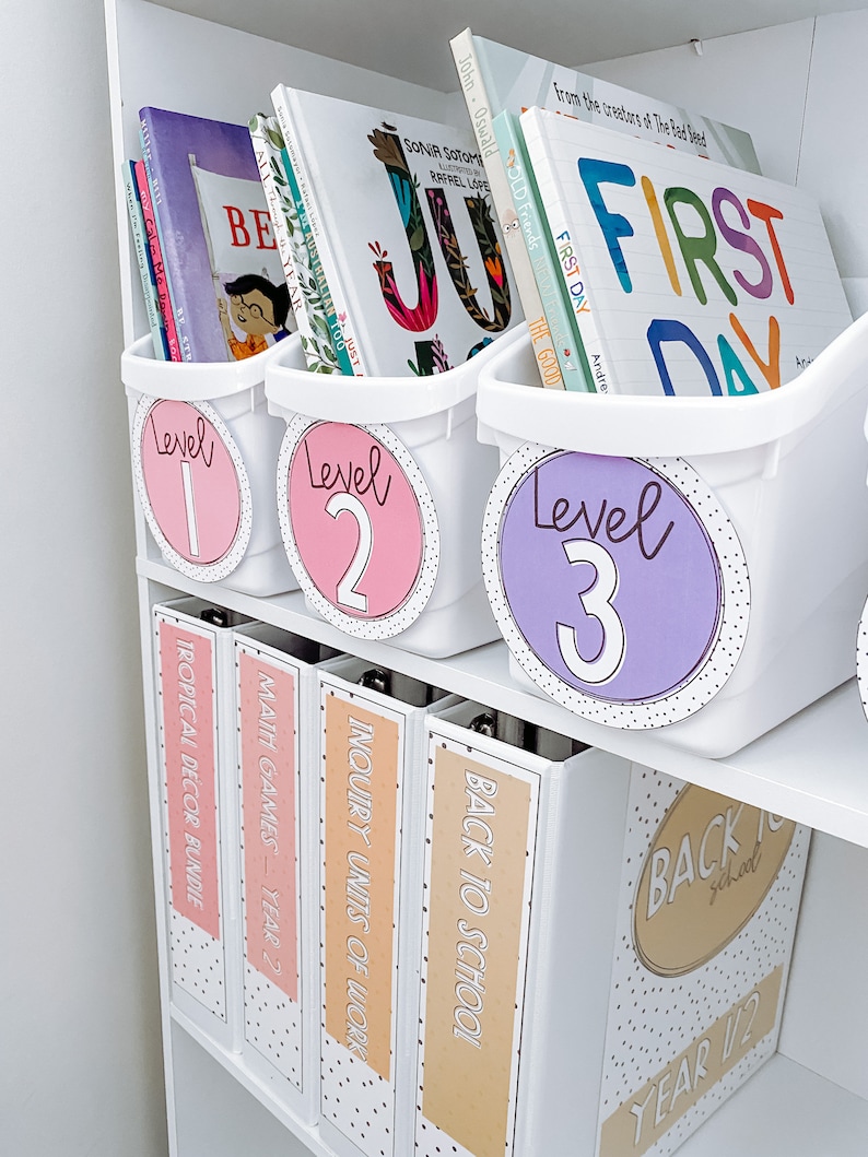 Reading Groups Organizers SPOTTY BRIGHTS Rainbow Guided - Etsy