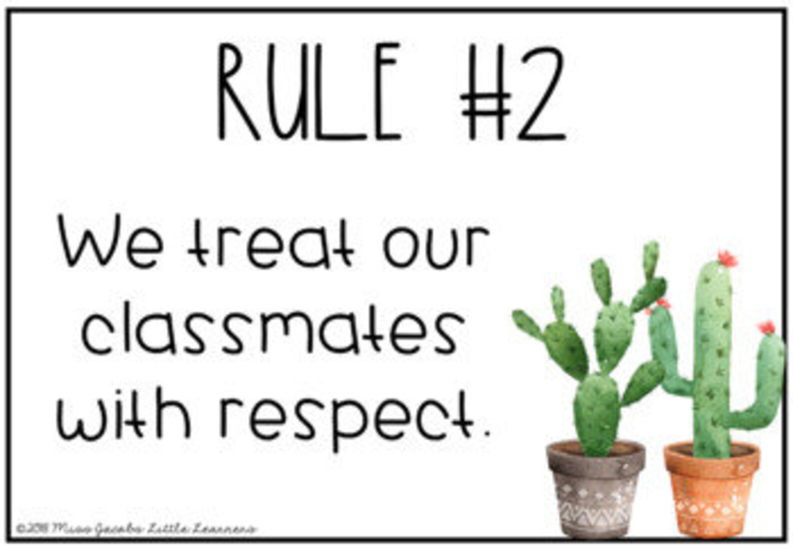 CACTUS Editable Classroom Posters Pack Cactus Classroom Decor - Etsy